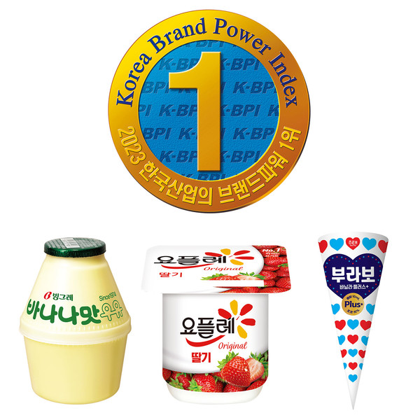빙그레·해태아이스크림, ‘한국산업의 브랜드파워(K-BPI)’ 3개 부문 1위